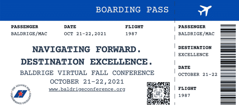 Baldrige Boarding Pass – QR Code | Baldrige Alliance
